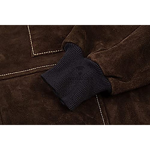 Waylander OTTAR Leather Welding Shop Apron for Men; Long Heavy Duty Work Apron