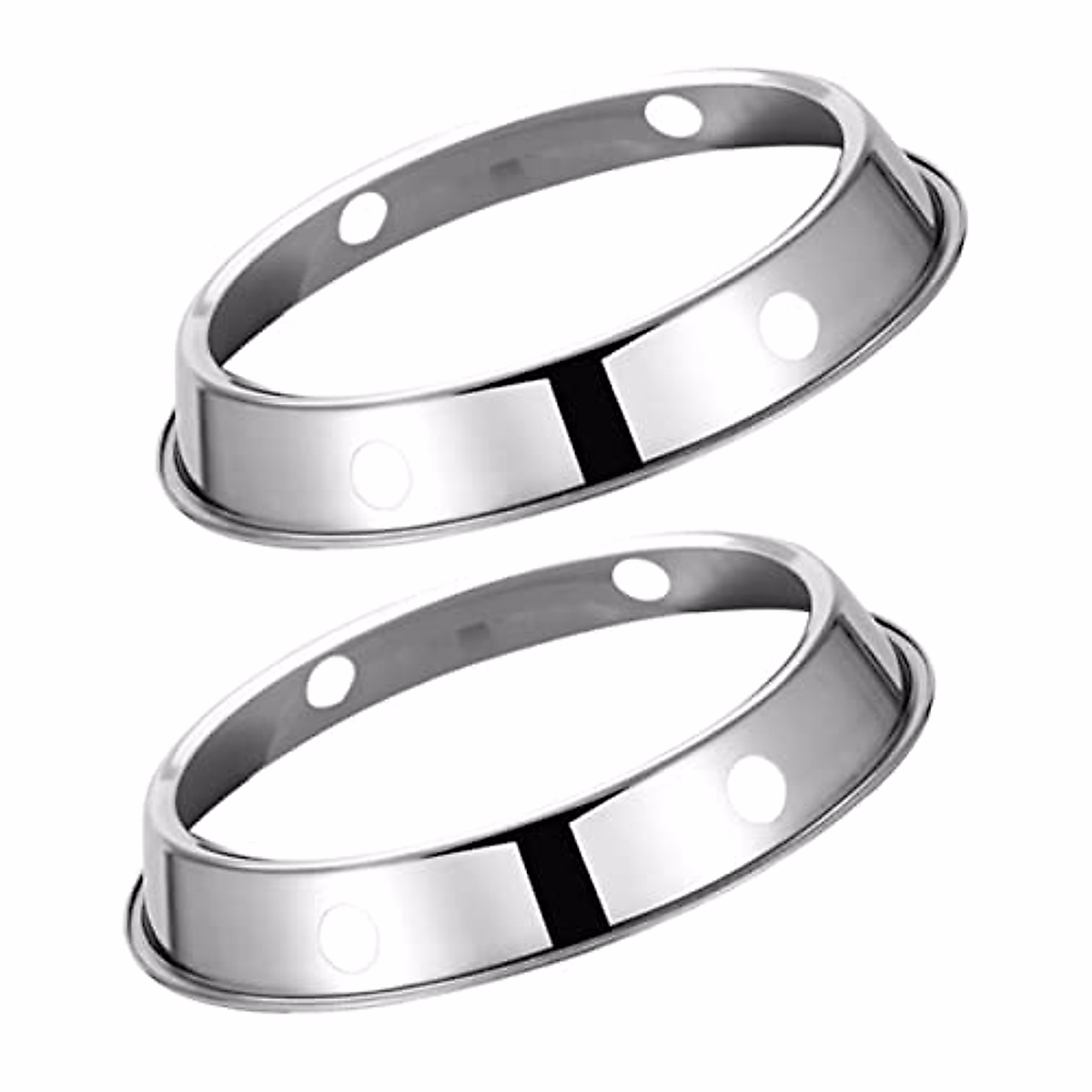 GANAZONO 2pcs Gas Stove Wok Ring Round Stand Stainless Steel Fry Pan Wok for Electric Stove Wok Support Rack Wok Support Stand Gas Stove Pot Rack Metal Rack for Pot Gas Stove Bracket Metal
