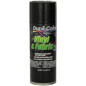 Dupli-Color HVP104 Gloss Black High Performance Vinyl and Fabric Spray - 11 oz. Color: Gloss Black