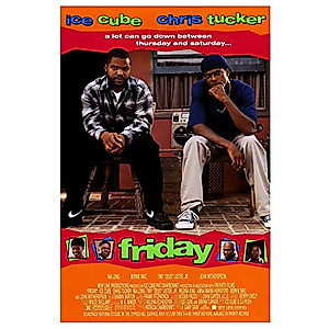 Blueline Friday Movie Poster 27 x 40, Ice Cube, Chris Tucker, A Made in The U.S.A.