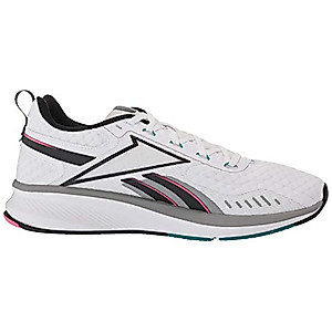 Reebok FUSIUM Run 20 Shoe, White/Black/Acid Pink, 11 M US