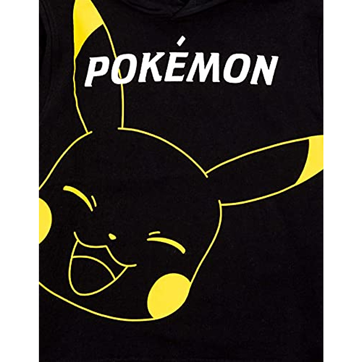 Pokemon Hoodie Boys Kids Game Gifts Pikachu Black Jumper Pullover 5-6 Years