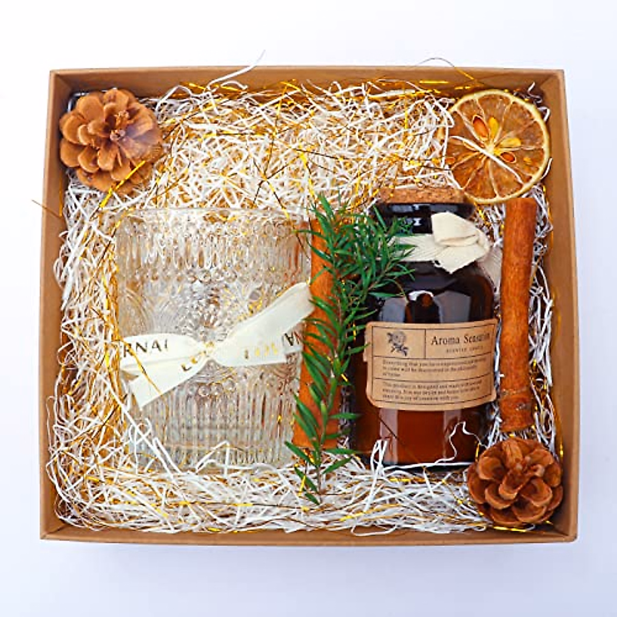 Zwish 1LB Basket Filler Iridescent Film PP Hamper Shreds Paper Shredded Crinkle Confetti for fo Gift Basket, Bags Packaging Filling-White & Gold