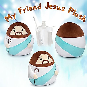 LSYDCARM Jesus Plush Toy My Friend Jesus Stuffed Doll Christ Religious Jesus Doll, Savior Plush Savior Jesus Stuffed Plush Doll Christian Religious Figure Home Christmas Decoration