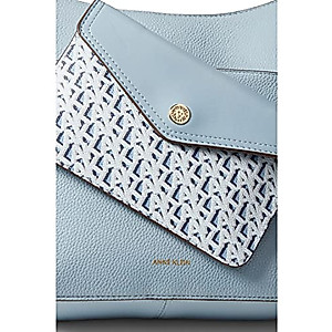 Anne Klein 2 for 1 n/s Crossbody w/Logo Pouch, Blue Haze/Blue Haze/Tonal AK Bias Blue Haze