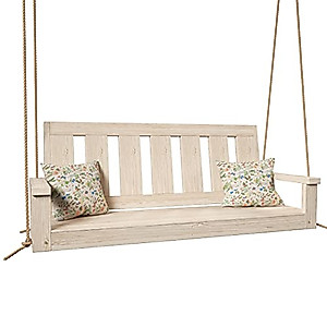 Porchgate Amish Heavy Duty 700 Lb Ardmore Porch Swing W/Ropes (5 Foot, Unfinished)