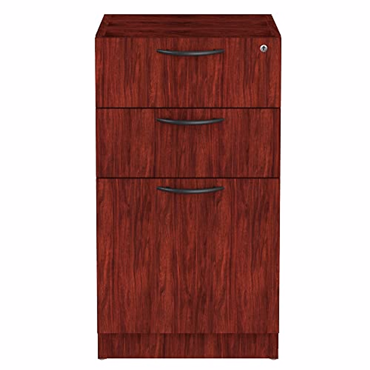 Alera ALEVA532822MY Valencia Series 15.63 in. x 20.5 in. x 28.5 in. Box/File Full Pedestal - Mahogany