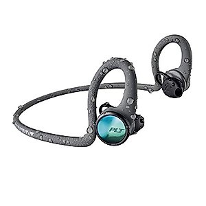 Plantronics BackBeat FIT 2100 Wireless Headphones, Sweatproof and Waterproof In Ear Workout Headphones, Grey - 212201-99 (Renewed)