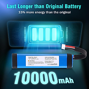 oliadeo Replacement Battery for JBL Xtreme 10000mAh: GSP0931134 Extreme Xtreme1 Bluetooth Speaker High Capacity Battery JBLXTREME with Tools 7.4V
