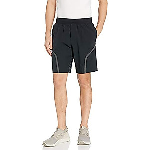 Under Armour Stretch Woven Utility Workout Gym Short, Black (001)/Pitch Gray, Small