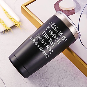 A Boss Like You is Harder To Find Travel Mug Tumbler.Funny Boss Day,Office Gifts.Moving Appreciation Retirement Birthday Christmas Gifts For Men Women Boss Boss Lady From Employees(20oz Black)