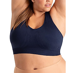 SHAPERMINT Sports Bras for Women - Workout Bras for Women, Plus Size Sports Bra, Workout Tops for Women High Support Navy