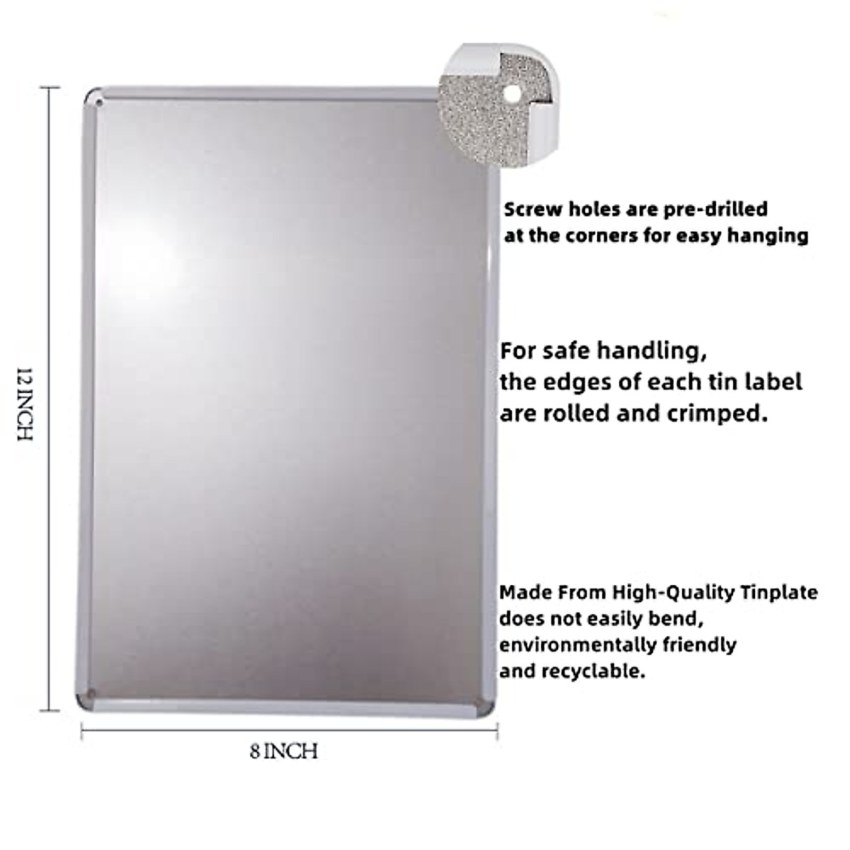 V Energy Logo (Corner) Photographic Print Metal Sign Decor - 8 x 12inch Bar Pub Garage Man Cave Wall Art