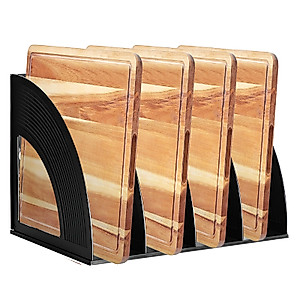 Lemical Sturdy Magazine File Holder Organizer No Width Limitation Book Rack Desktop File Folder Frames Dividers Document Storage Box File Rack File Sorter Office Supplies