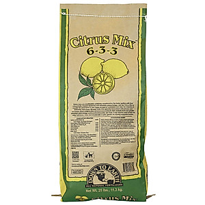 Down to Earth All Natural Fertilizers Organic Citrus Mix 6-3-3, 25 lb Bag Fertilizer for Lemons, Limes, Oranges Citrus Trees