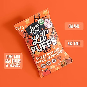 LesserEvil Organic Sweet Potato Apple Lil' Puffs, 2.5 OZ