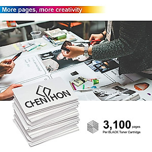 CHENPHON Compatible Toner Cartridge Replacement for Canon 057(3009C001) 2-Pack Black with Canon imageCLASS MF445dw MF448dw MF449dw MF455dw LBP226dw LBP227dw LBP228dw Laser Printer