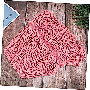 KALLORY 1pc Replacement Mop Pads Industrial Mop Thin Headband Sponge Mops Floor Mops Microfiber Spray Mop Practical Mop Cloth Mop Cloth Replacement Cleaning Mop Cloth Mop Head Red Supplies