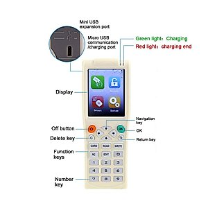 English Version iCopy 5 Full Decode Function Smart Card Copier Reader Writer for IC ID HID CPUK Reader Writer Duplicator Cards