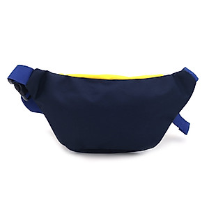 Bricks Patterned Waist Fanny Pack Hipsack Colored Building Blocks Belt Bag Crossbody Sling Phone Pouch for Travel