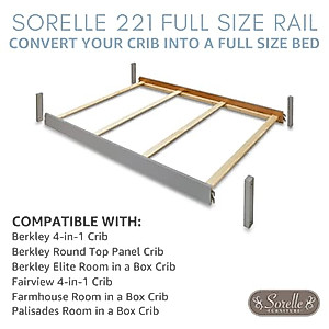 Sorelle 221 Full Size Rail