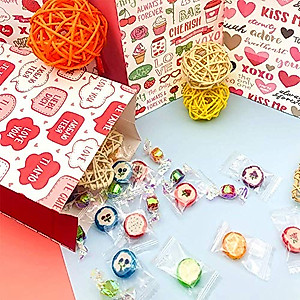 12pcs Valentine’s Day Gift Bags, Goodie Bags, Valentine Candy Bags, Gift Bags for Lover, Treat Bags for Boyfriend, Girlfriend, Birthday Party Decor with 2 sheets of stickers