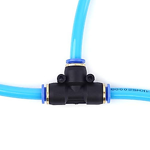 SNS Push to Quick Connect Tube Fitting 5/16" Tube OD Union Tee Type Plastic(10 PCS) SPE-5/16