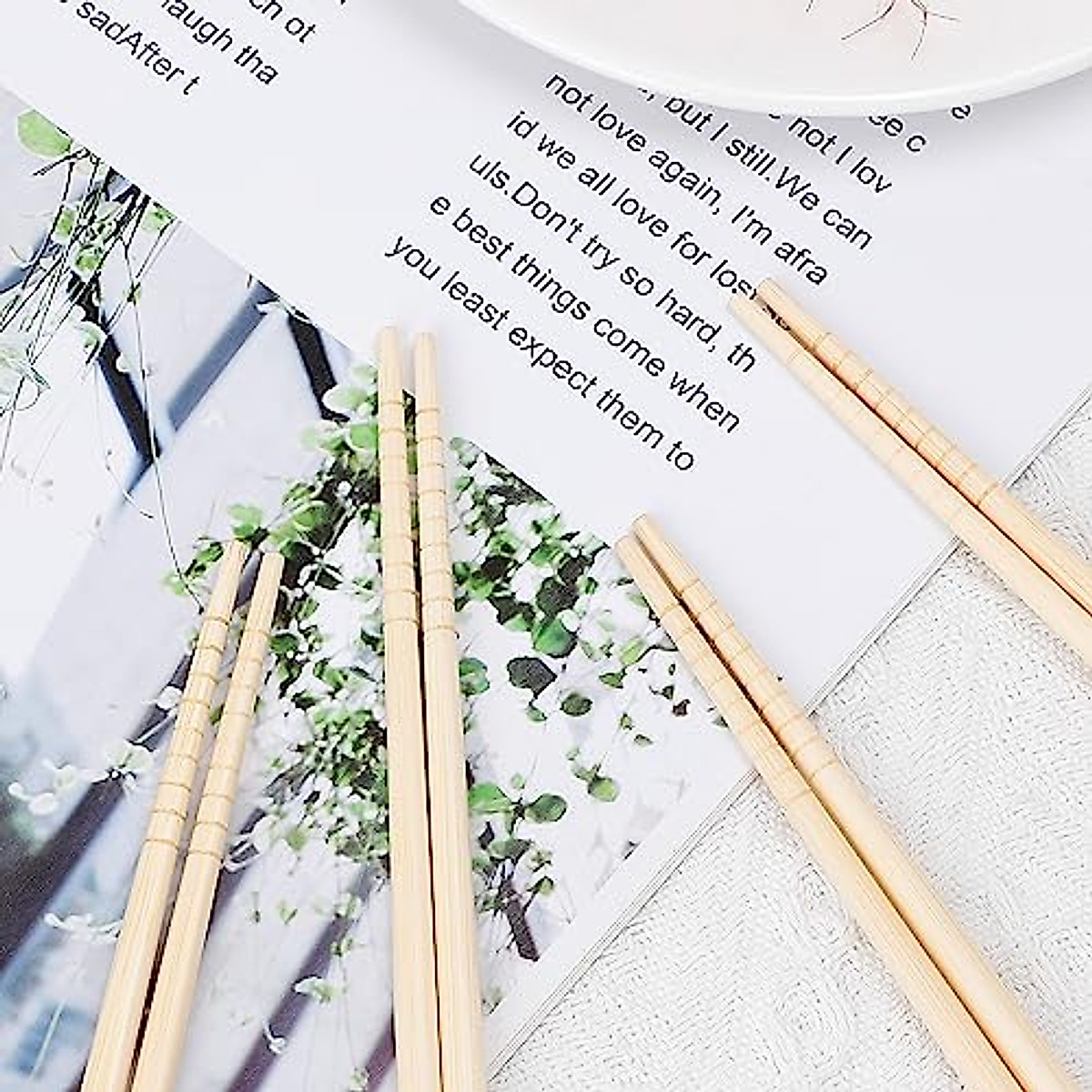 5 Pairs Cute Kitty Cat Bamboo Chopsticks Set Kitty Cat Bamboo Chopstick Set Reusable Cartoon Wooden Chopsticks for Home Kitchen Cooking Tableware Use (CSK Mel A)