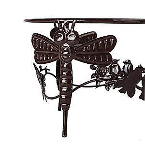 Topadorn Gazing Ball Stand Garden Hardware Metal Stand for 10-Inch or 12-Inch Gazing Globes