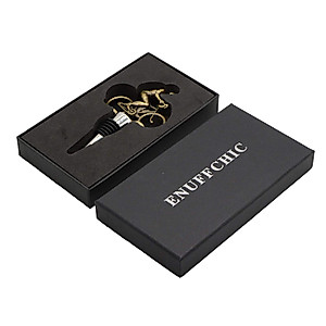 ENUFFCHIC Cyclists Bicycle Bikes Wine Bottle Stoppers Decorative Gifts for Men Dad Boyfriend Tour De France Theme Outdoors, Bronze