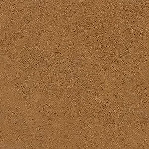 HomePop Upholstered Metal Barstool, Fabric Side Chairs for Dining Room, Kitchen and Living Room - Carmel Brown Faux Leather