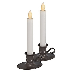 Mark Feldstein & Associates Flameless LED Taper Candle with Timer (Set of 2)