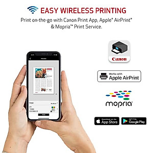 Canon Megatank G4270 All-in-One Wireless Supertank Printer |Print, Copy, Scan and Fax|with Airprint and Mopria Printing|Auto Document Feeder and Backlight 1.35" Square LCD Screen