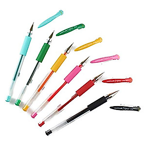 Uni-ball Signo UM-151 Gel Ink Pen, 0.38 mm,19 colors set with MIYABI stationery store original pen case(UM151-19C)
