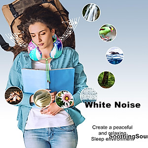 X-Star Bluetooth Music Neck Pillow for Sleeping,360° Support Memory Foam 2in1 Travel Neck Pillow Speaker with Crystal Clear Stereo Cradle Sound, Rich Bass, Wireless Camping,for Home,Party,Gaming