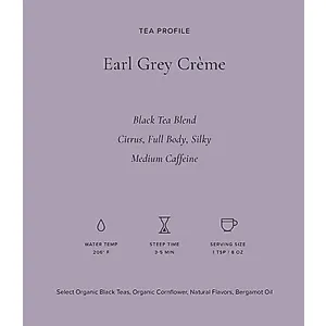 Art of Tea | Organic Earl Grey Creme Tea 2.5oz | Artisan Loose Leaf Tea Tin