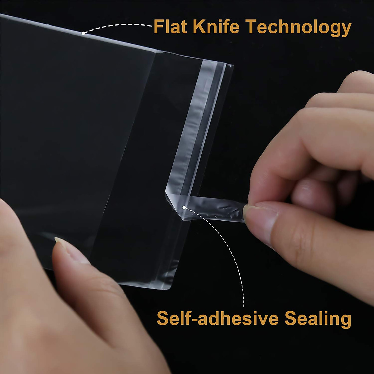 800 PCS Clear Re-sealable Cello/Cellophane Bags 3 Sizes with 4×6, 5×7, 6×9 Inch Good for Bakery, Snacks, Candle, Soap, Cookie, Jewelry, Cards