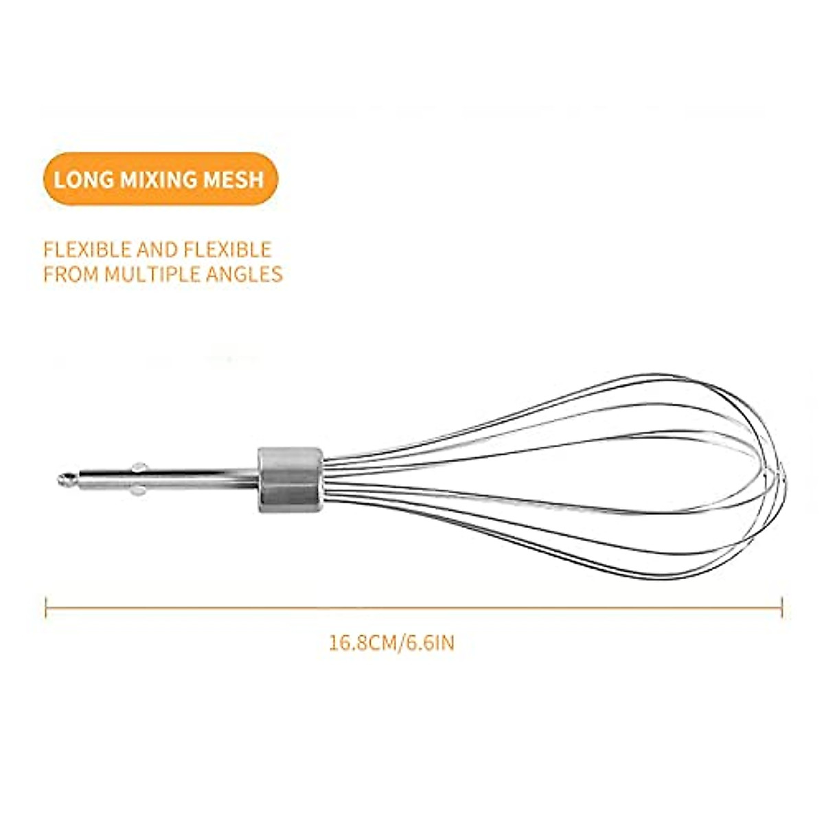 QIUSGE Hand Mixer Electric Eggs Beater Garlic Chopper, Household Small Semi-Automatic Cordless Electric Blender for Kitchen Cooking Baking Cake Egg Cream Yeast Dough (Mint Green)