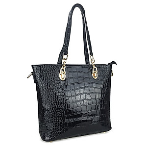 HOXIS Pack of 7 Bags Women Multi-purpose Classic Design Purse Leatherette Shoulder Handbag(Leopard Print)