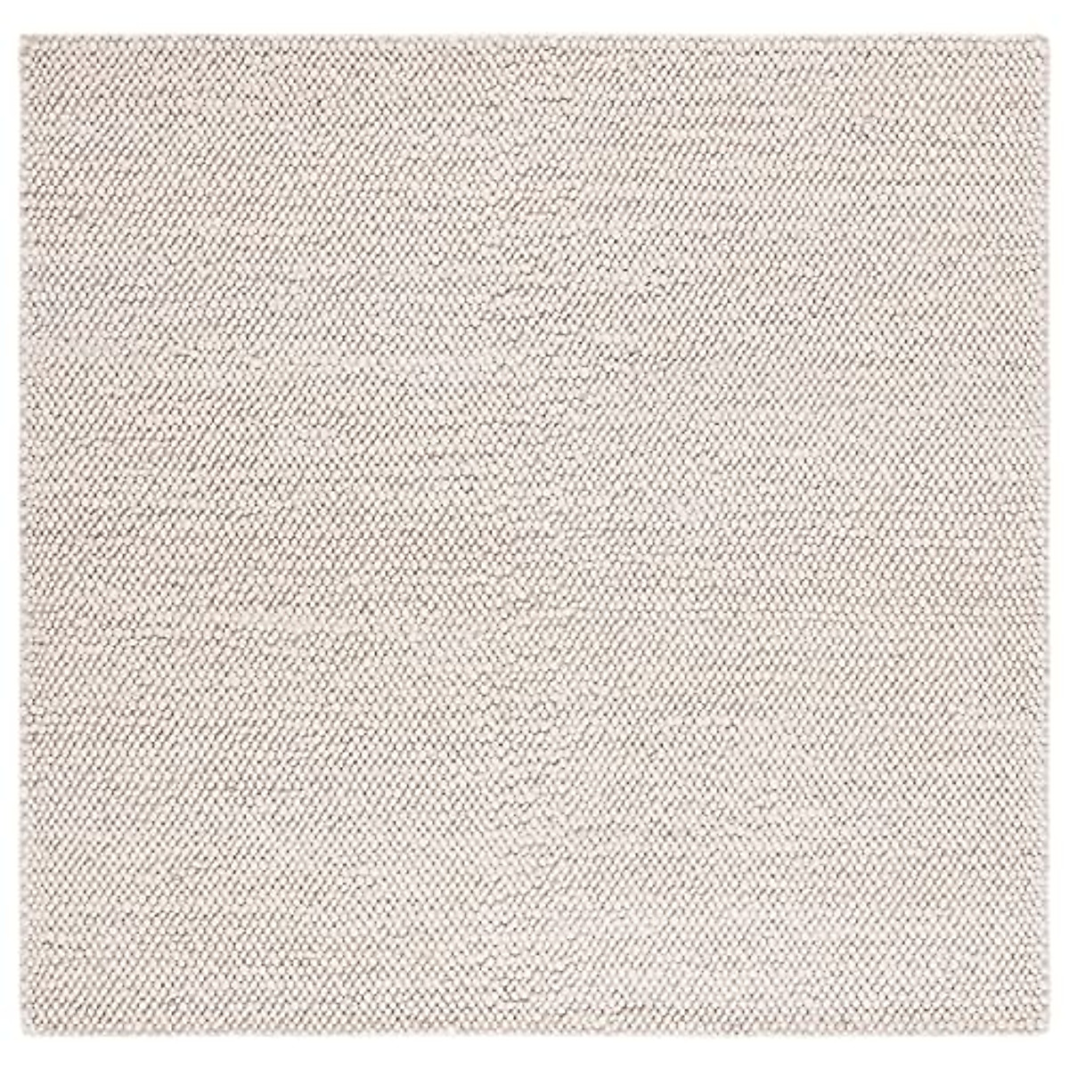 SAFAVIEH Natura Collection 6' Square Grey/Ivory NAT425F Handmade Premium New Zealand Wool Living Room Dining Bedroom Area Rug