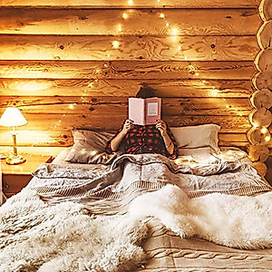 Outlet！ZAECANY LED String Lights 99ft 300 LEDs Fairy String Lights with Switch/Timer, Indoor/Outdoor Copper String Lights with Remote, for Birthday, Wedding, Christmas Decor,Plug in/8 Modes Warm White