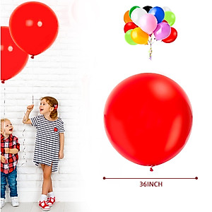 Koogel 36 Inch Big Balloons, 15 PCS Jumbo Latex Giant Balloons Large Balloons for Birthday Baby Shower Wedding Party Festival Event Carnival Decor