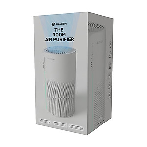 Raycon Room Air Purifier, H13 Replaceable HEPA Filter, Air Quality LED Indicator, Adjustable Fan Speeds, Home Essentials (White)