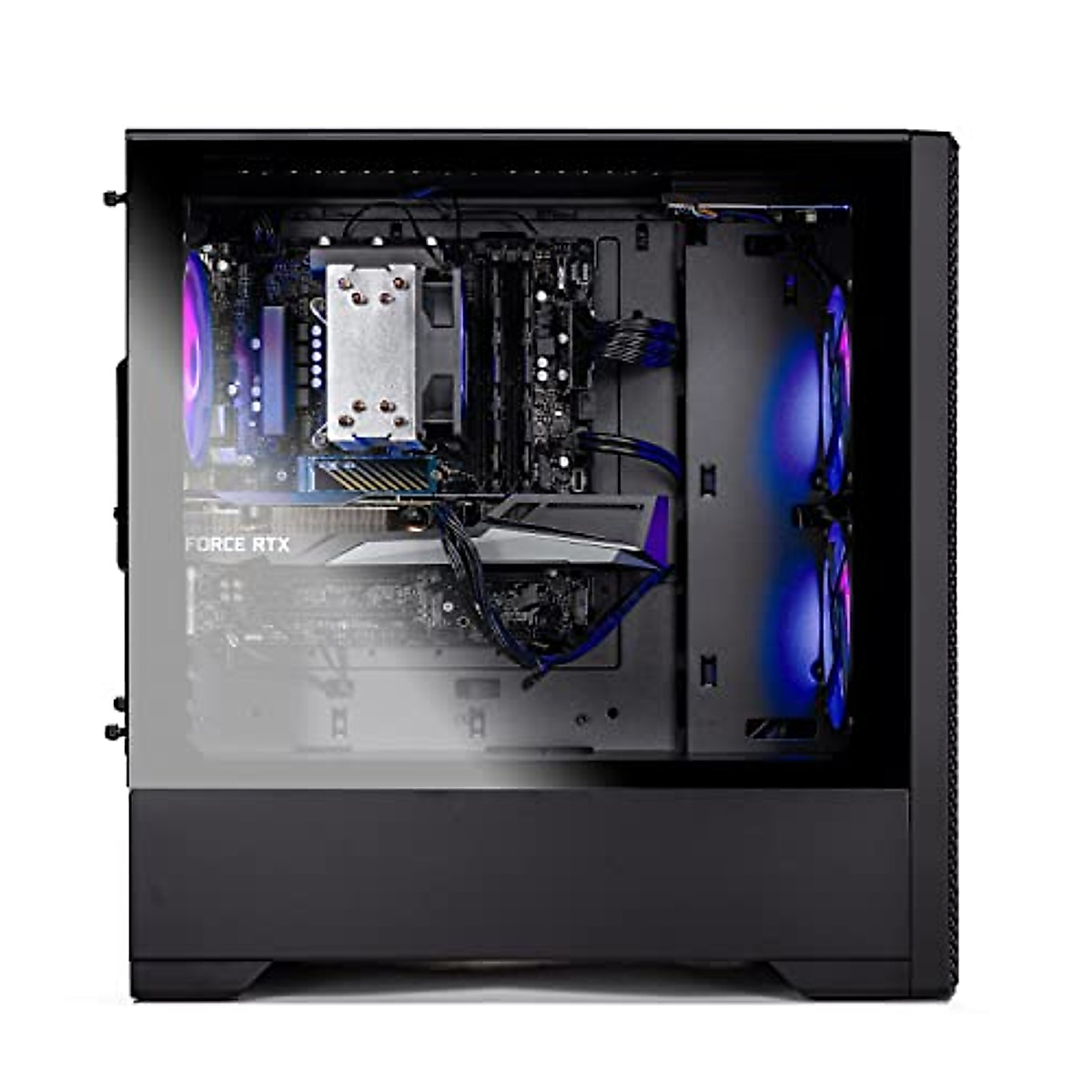 Skytech Blaze 3.0 Gaming PC Desktop – Intel Core i5 12400F 2.5 GHz, NVIDIA RTX 3060, 500GB NVME SSD, 16GB DDR4 RAM 3200, 600W Gold PSU, 11AC Wi-Fi, Windows 11 Home 64-bit,Black