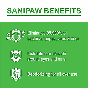 PawZ SaniPaw Dog Paw Sanitizer and Odor Eliminating Spray