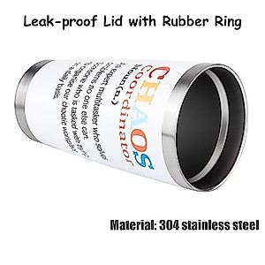 Moyel Thank You Gifts for Women 20Oz Travel Tumbler Cup Coffee Mug Chaos Coordinator Gifts for Her Birthday Christmas Inspirational Gifts for Mom Friends Female Teachers Coworkers Boss Nurse