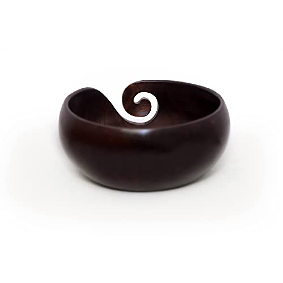 Yarn Bowl and Alu Circular Knitting Needle - Engineered Spiral Cut Bowl with Ultra Smooth Premium Needles