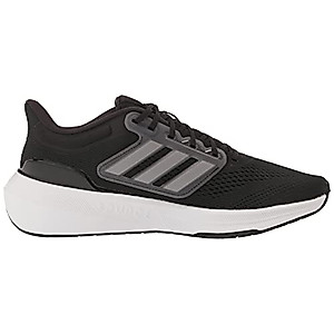 adidas Men's Ultrabounce Running Shoe, Black/White/Black (Wide), 9
