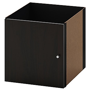 Generic Drawer Storage Organizer Insert with Door Fit with Kallax Unit (1 Drawer, Black), 13x13, 602.781.70