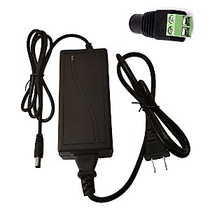 Henxlco AC100-240V to DC 5V 10A 50W Power Supply Adapter Converter Transformer with 5.5 x 2.5mm Plug for LED Strip Light，CCTV Security Camera System